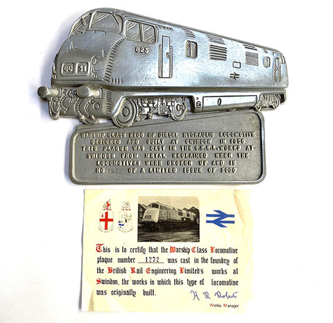 Swindon Works Warship loco plaque_01
