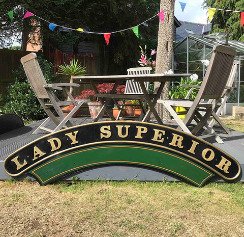 GWR reproduction Loco nameplate Lady Superior