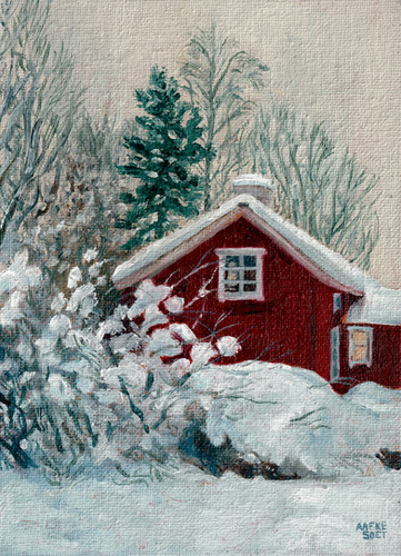 ORIGINAL 'Granbo, Vikmanshyttan, Sweden, January 2024' | Aafke Soet