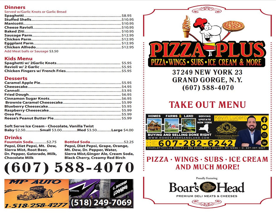 Menu | Pizza Plus