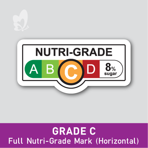 NUTRI-GRADE MARK LABELS - HORIZONTAL FULL (GRADE C) | vzprint (online)
