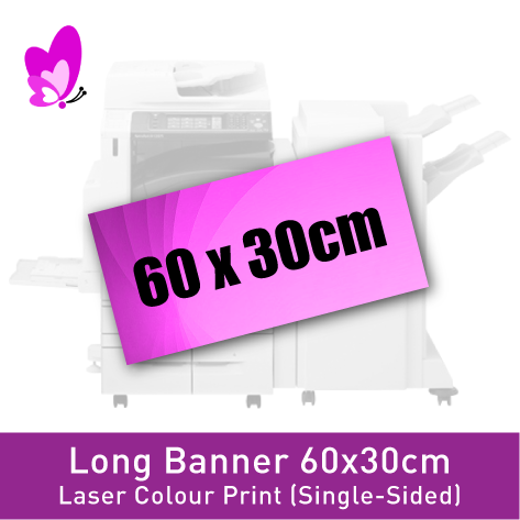 Long Banner - 60x30cm S/S (per sheet) | vzprint (online)