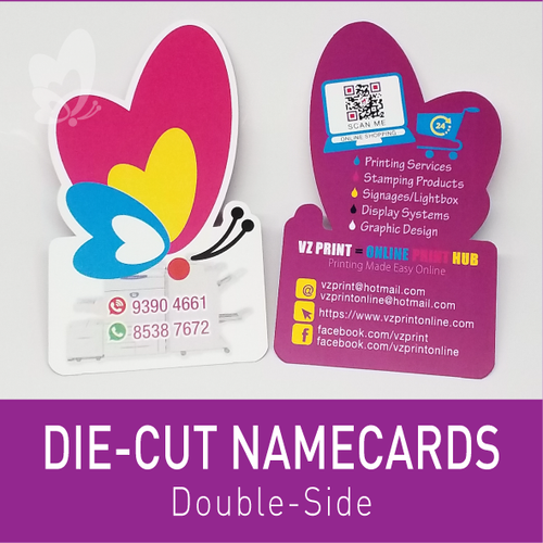 Die-Cut Name Cards (DS) | vzprint (online)