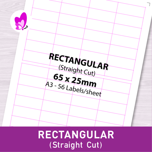 Label Sticker - RSC 65mm x 25mm (56pcs/set A3) | vzprint (online)