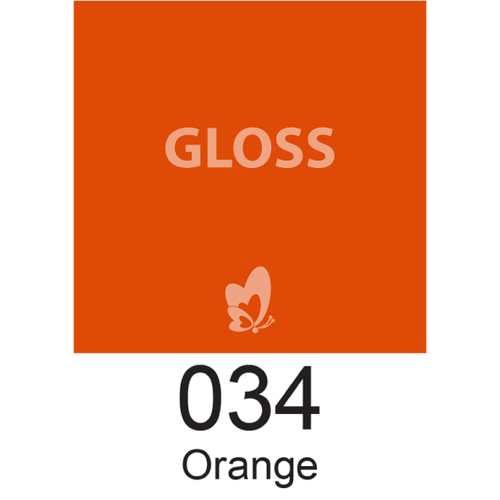 VINYL STICKER CUT ONLY - ORANGE 034 | vzprint (online)