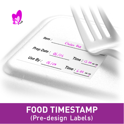 FOOD TIMESTAMP LABELS | vzprint (online)