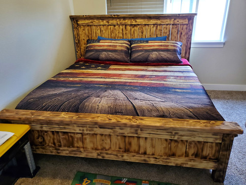 Custom Rustic Bed Frame | NeverSurrender!