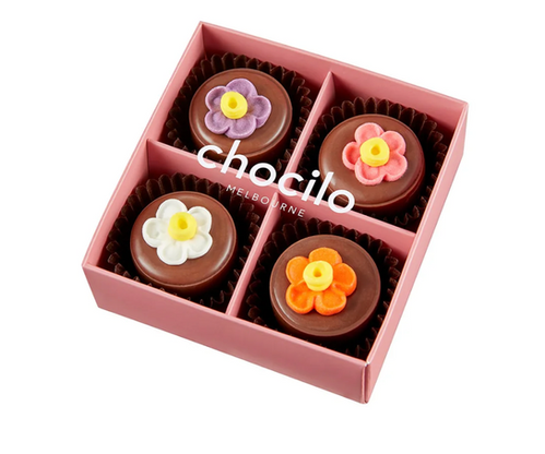 4 Pack Flower Pot Praline Milk Chocolates Gift Box - 50g | Wild Cosmo ...