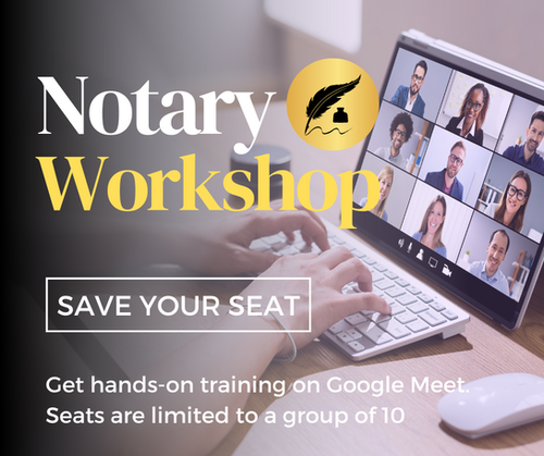 Live Notary Workshop | QuickAndEasyNotaries