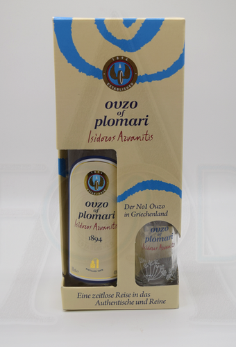 Ouzo Plomari Box mit Glas 0,7l | | https://static.wixstatic.com/media ...