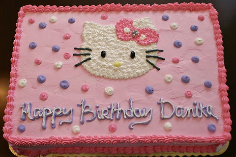 hello kitty sheet cakes