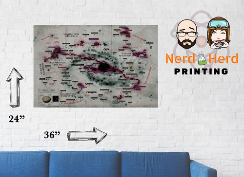 Warhammer Holy Terra Map | Nerd Herd Printing