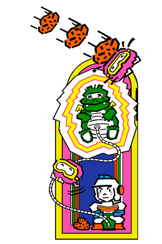 Dig Dug Arcade Poster | Nerd Herd Printing