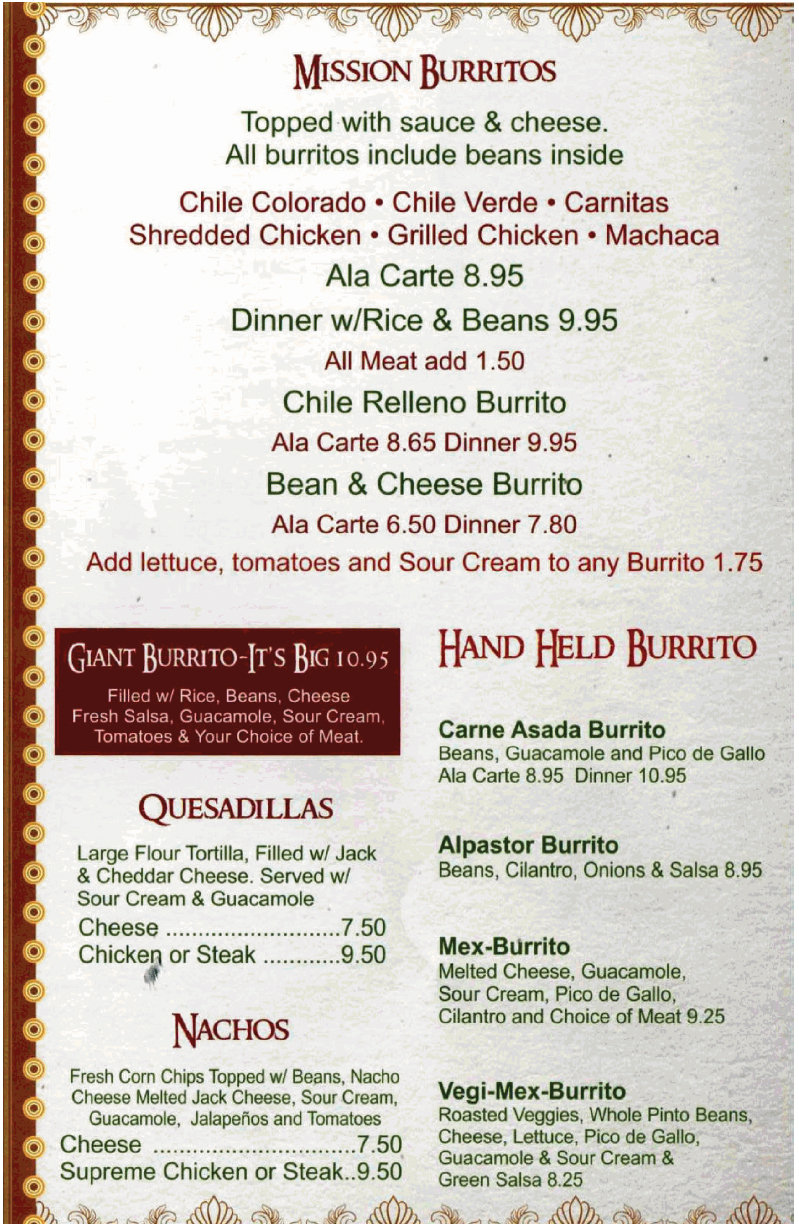 Mission Burrito | Mexican Food