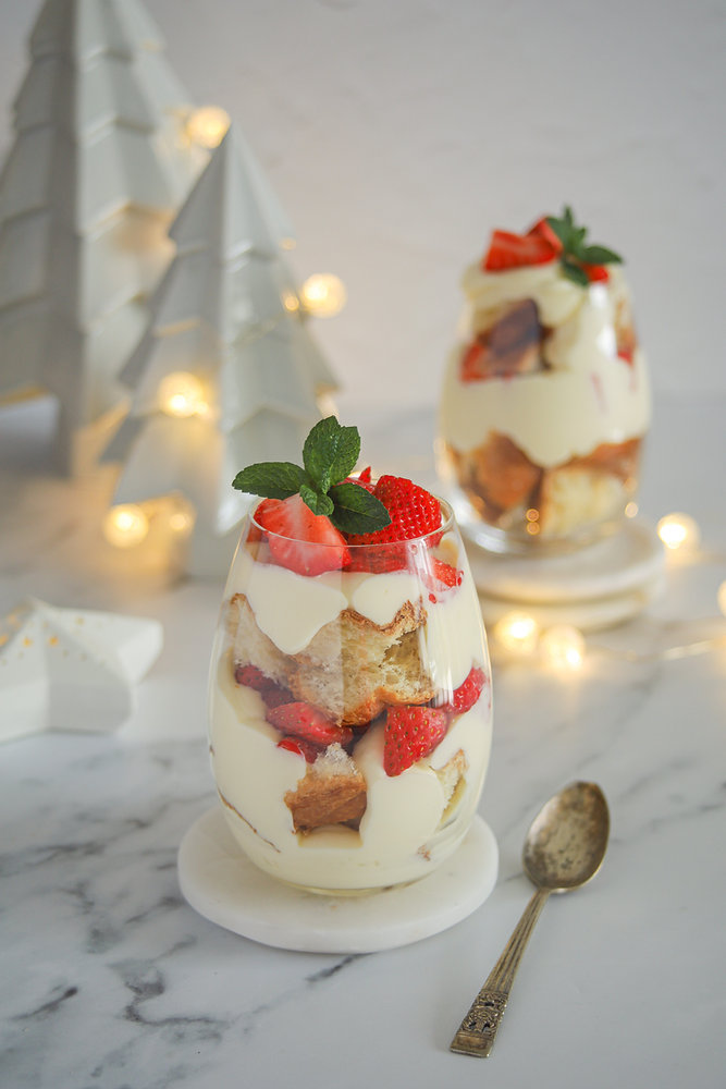 White Chocolate Mousse Trifle