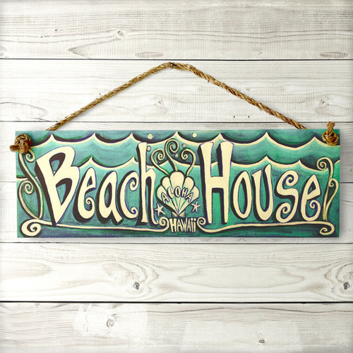 Beach House Large Sign | Artopia Hawaii