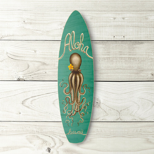 Aloha Octopus Surfboard | Artopia Hawaii