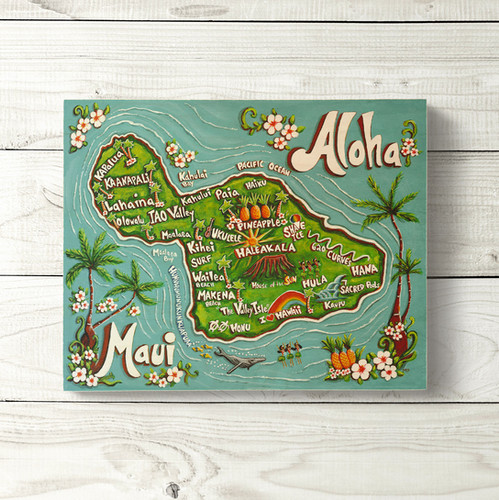 8x10 Maui Sign | Artopia Hawaii
