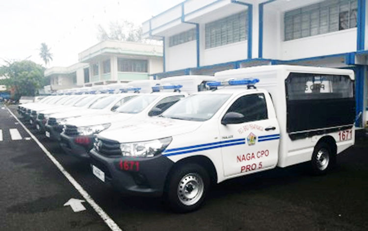 PNP Bicol gets 19 new patrol cars
