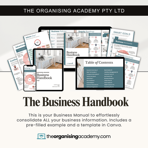The Business Handbook - Admin Bible for Professional Organisers | The ...