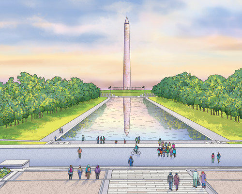 Washington Monument Art Print | Color Our Town