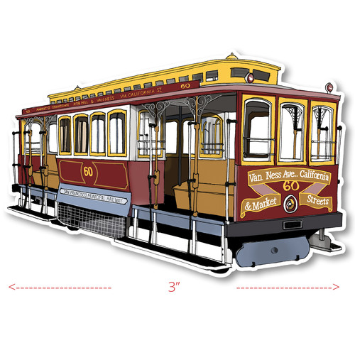Cable Car Magnet | Color Our Town