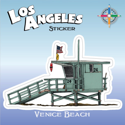 Venice Beach Sticker | Color Our Town