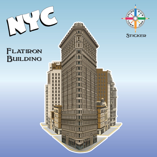 Flatiron Building Sticker | Color Our Town