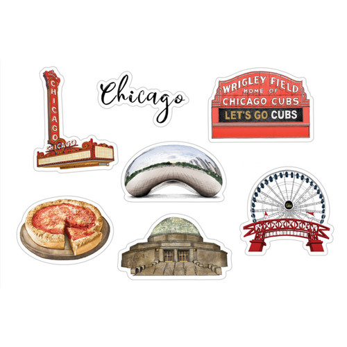 Chicago Sticker Sheet | Color Our Town