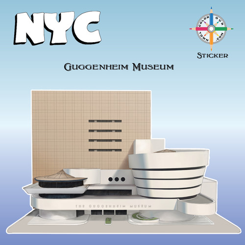 Guggenheim Museum Sticker | Color Our Town