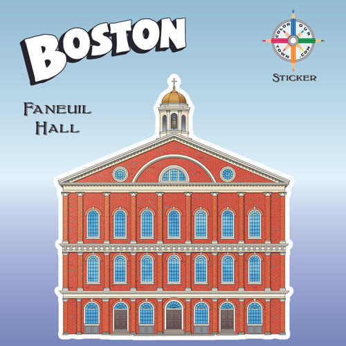 Faneuil Hall Sticker | Color Our Town