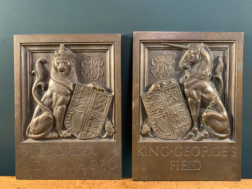 George V Bronze Plaques | Malthouse Interiors