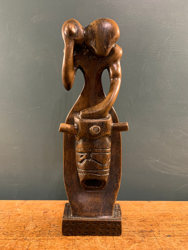 Festus Idehen Wooden Nigerian Figure | Malthouse Interiors