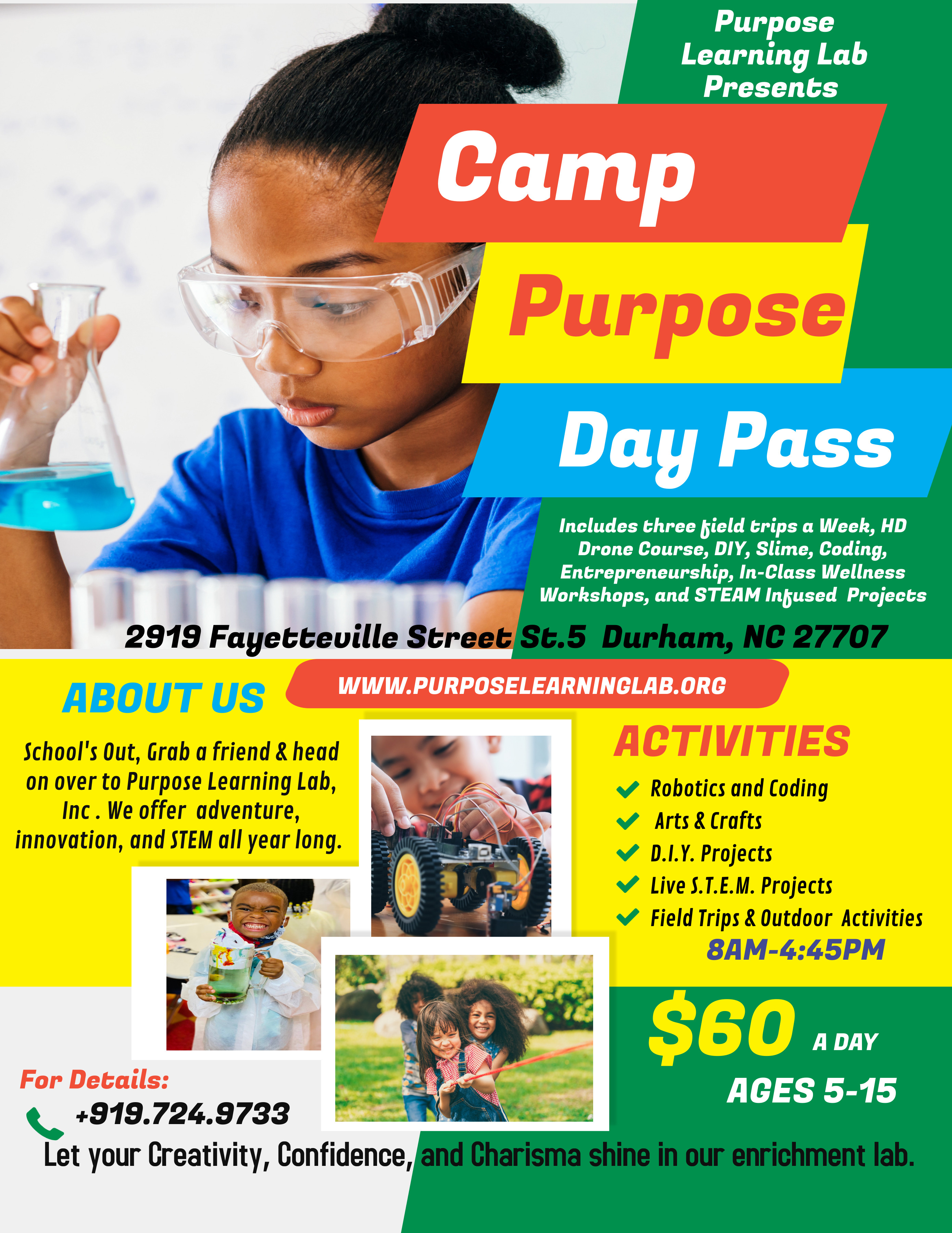 Summer Camp Day Pass 2023 | Purpose Learning Lab