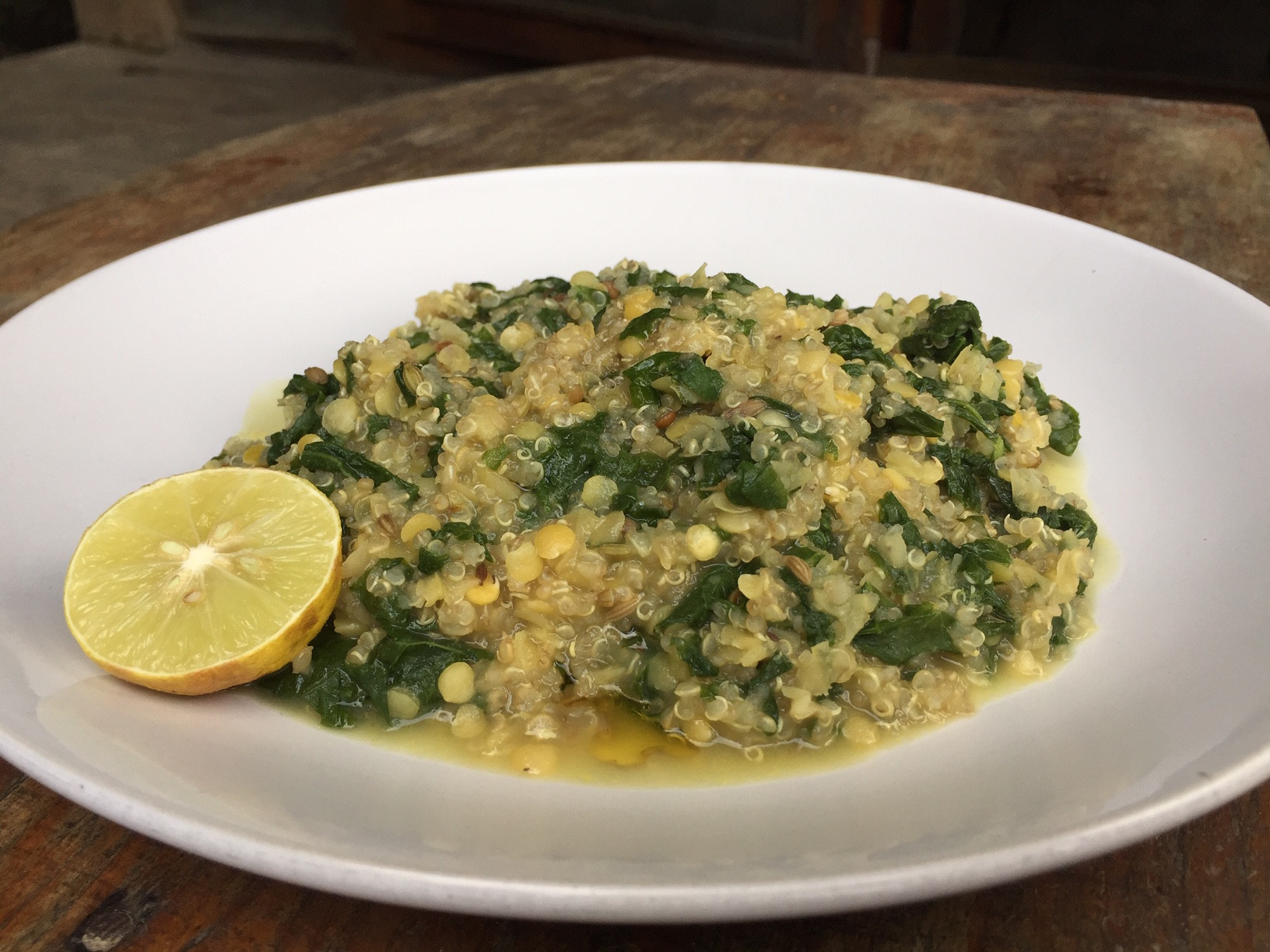 Red Lentil and Quinoa Kitchari with Greens Red Lentil and Quinoa ...
