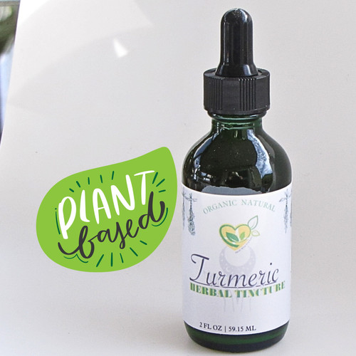 Turmeric Tincture Organic Liquid Herbal Drops 2 oz Concentrated Natural ...