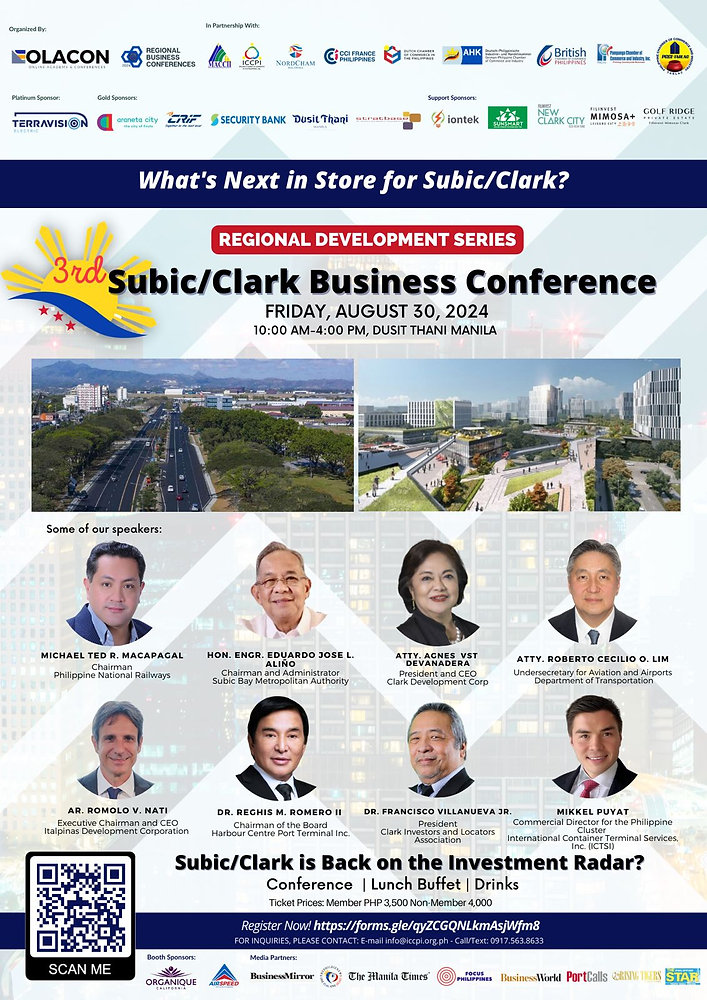 Accelerating Regional Growth and Global Investment at the 3rd Subic ...