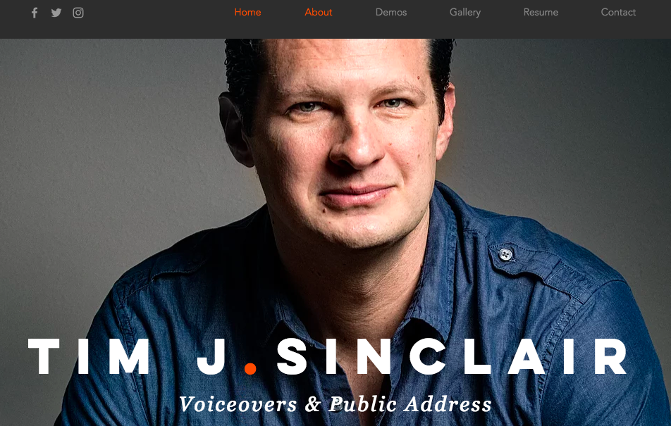 Voice Talent | Tim J Sinclair