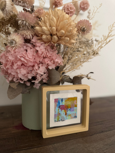 Inversion (+pastel yellow frame) | Originals by Bronte Rose