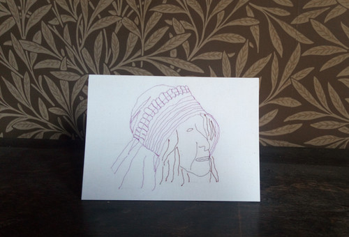 Dorothy Greetings Card Staithes Bonnet artwork blank inside | Louise ...