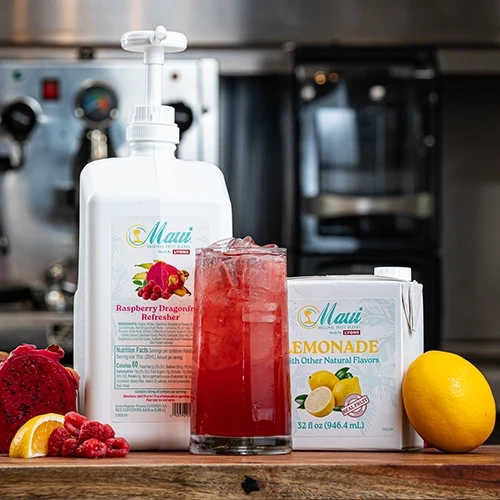 Raspberry Dragonfruit Lemonade Refresher