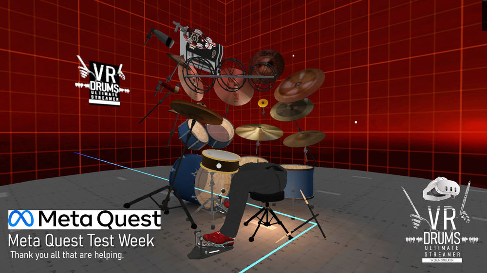 Meta Quest Test Week | VR Drums Ultimate Streamer VRDUS