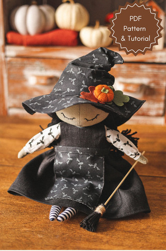 Happylabtoys - Witch Doll Sewing Pattern & Tutorial | HappyLabToys