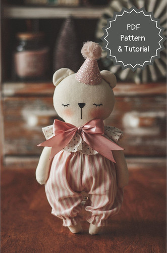 Happylabtoys - Cute Bear Sewing Pattern & Tutorial | HappyLabToys