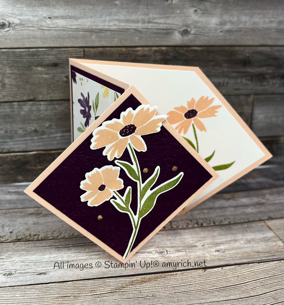 Fun Fold card: Diamond Flip Fold