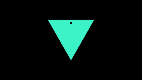 Flipped Triangle - 1 Hole | Clarke Craft Supplie