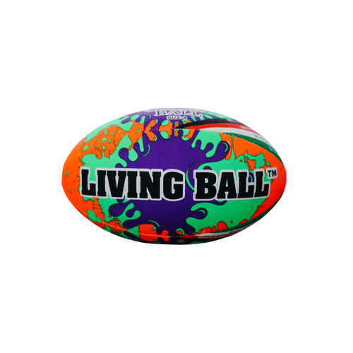 Neon Rugby Ball - Size 4 | Living Ball