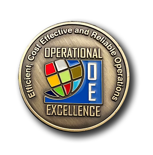 Operational Excellence Challenge Coin | benningcustomcoins