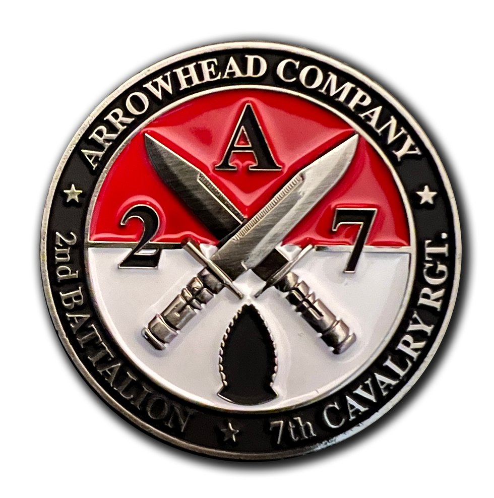 US ARMY A CO 2d BN 7th CAV Challenge Coin | benningcustomcoins