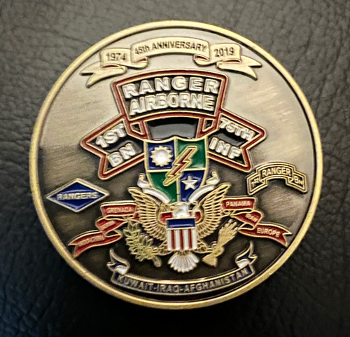 US ARMY 1st RANGER BN 40th Anniversary Coin | benningcustomcoins